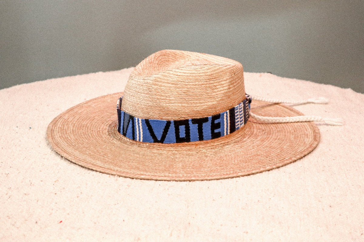 Handwoven "VOTE" Hat Band | Sustainable, Artisan-Made from Guatemala ...